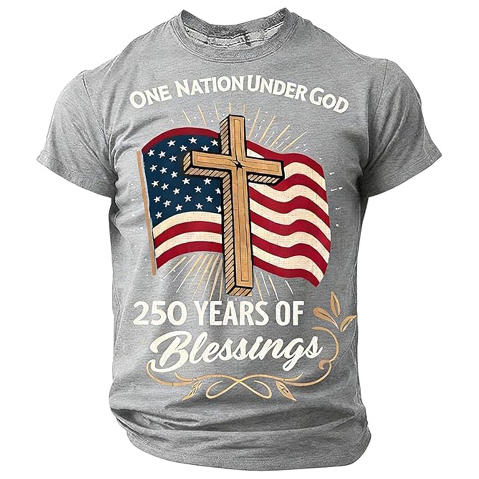 Boys Comfortable Graphic T Shirt Patriotic Design Casual Top for Summer ...