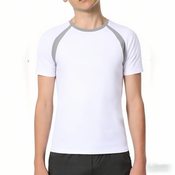 Boys Compression Shirt Short Sleeve Youth Athletic Undershirt Quick Dry ...