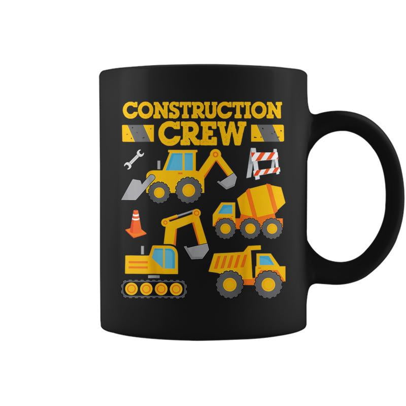 Boys Construction Crew Birthday Party Supplies Matching Coffee Mugs ...