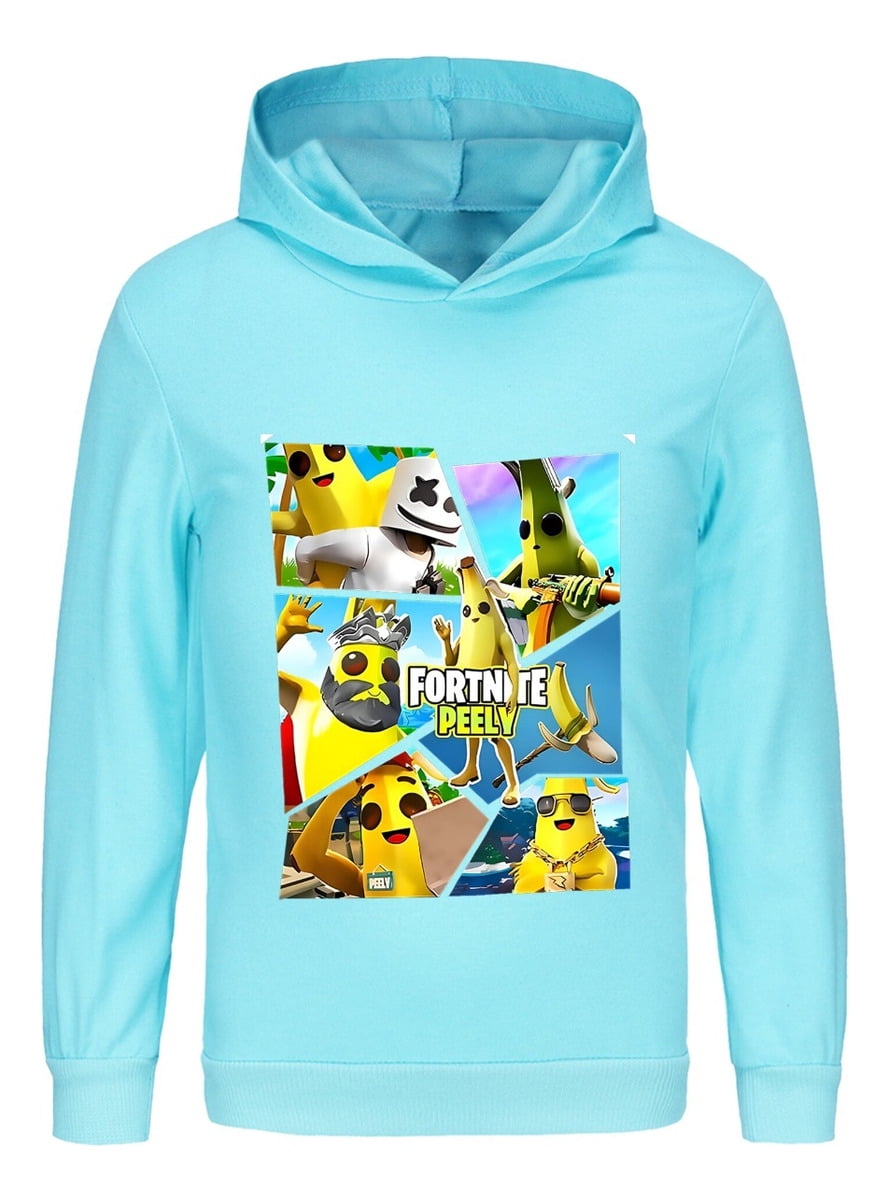 Boys Cool Fortnite Hoodie – Kids Video Gaming Pullover Sweatshirt ...