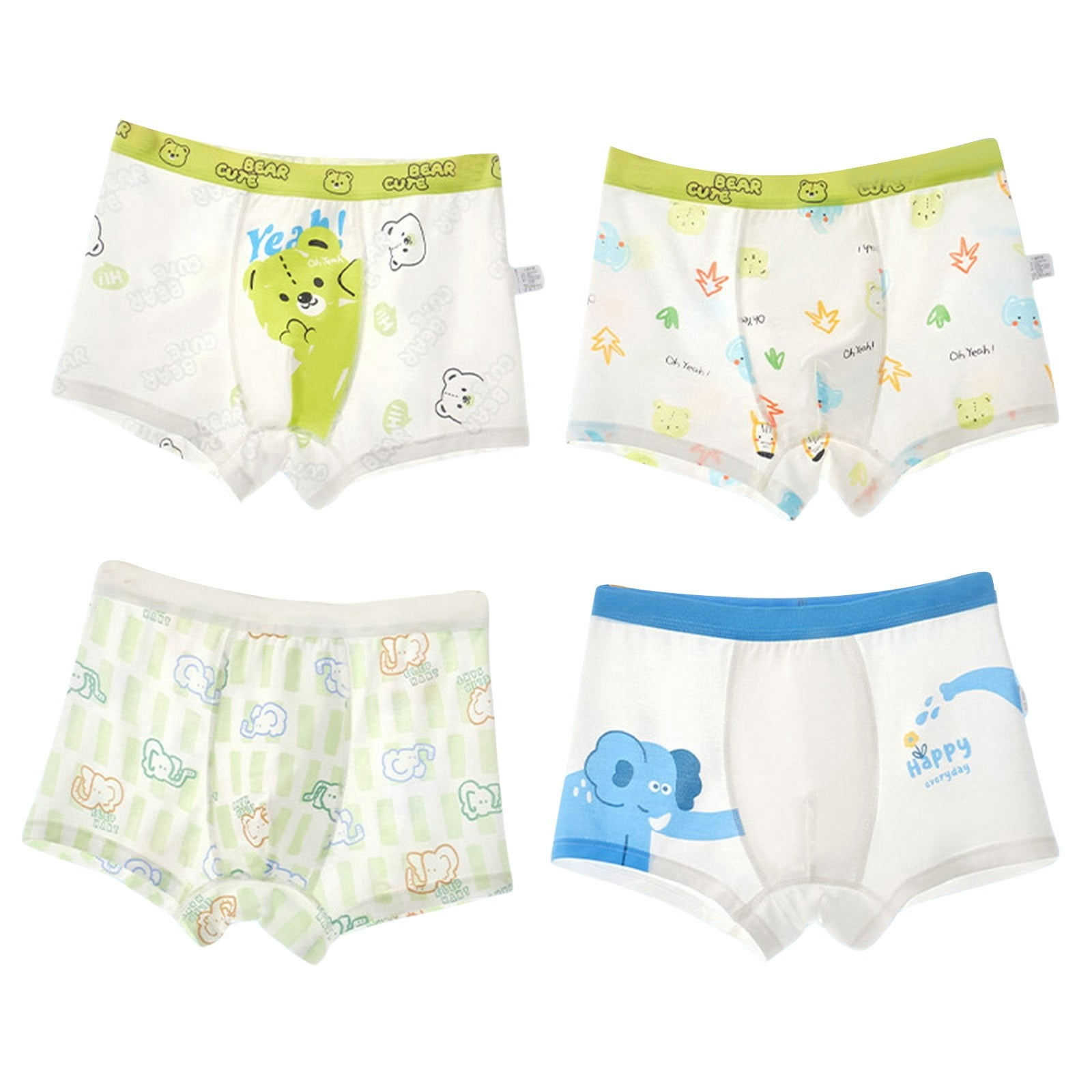 Boys Cotton Boxer Briefs Boys Underpants Ice Silk Children Medium ...