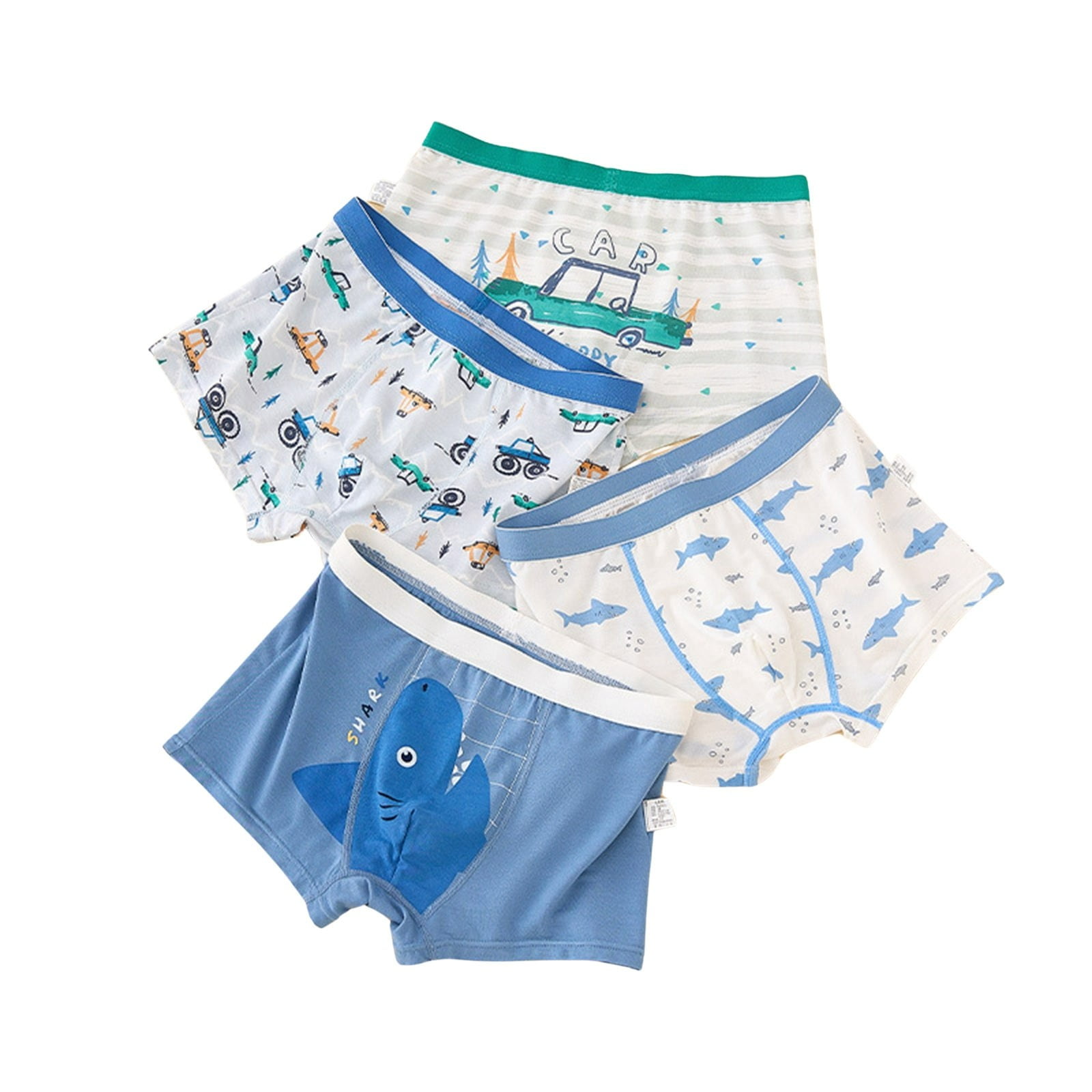 Boys Cotton Boxer Briefs Boys Underpants Ice Silk Children Medium ...