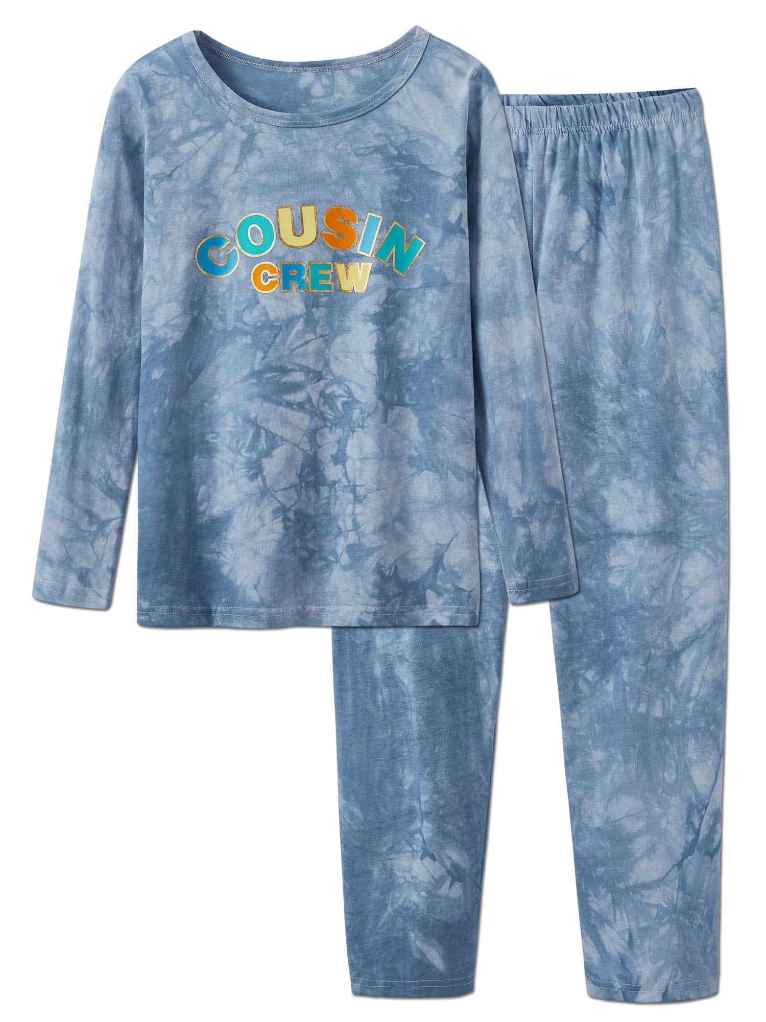 Beezizac Boys Cousin Crew Pajamas Matching with Girls Cotton Tie Dye ...