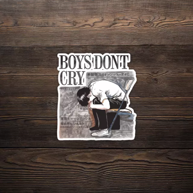 Boys Don'T Cry Anime Art Print - Sad Boy Otaku Aesthetic Wall Decor ...