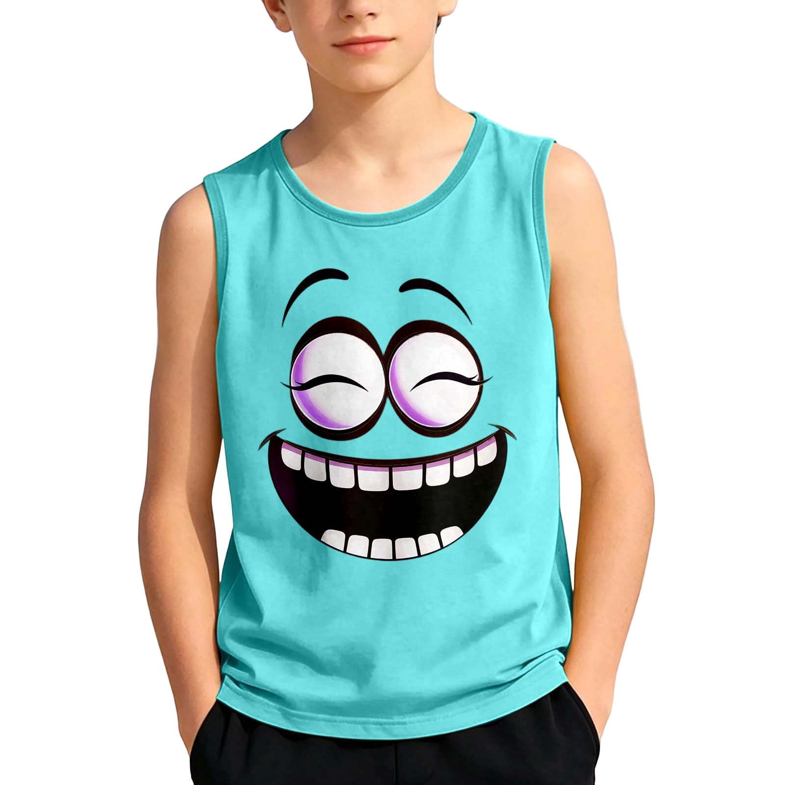 Boys Cute Shirts Print Sleeveless Cool Vest Beach Essentials for Boy ...
