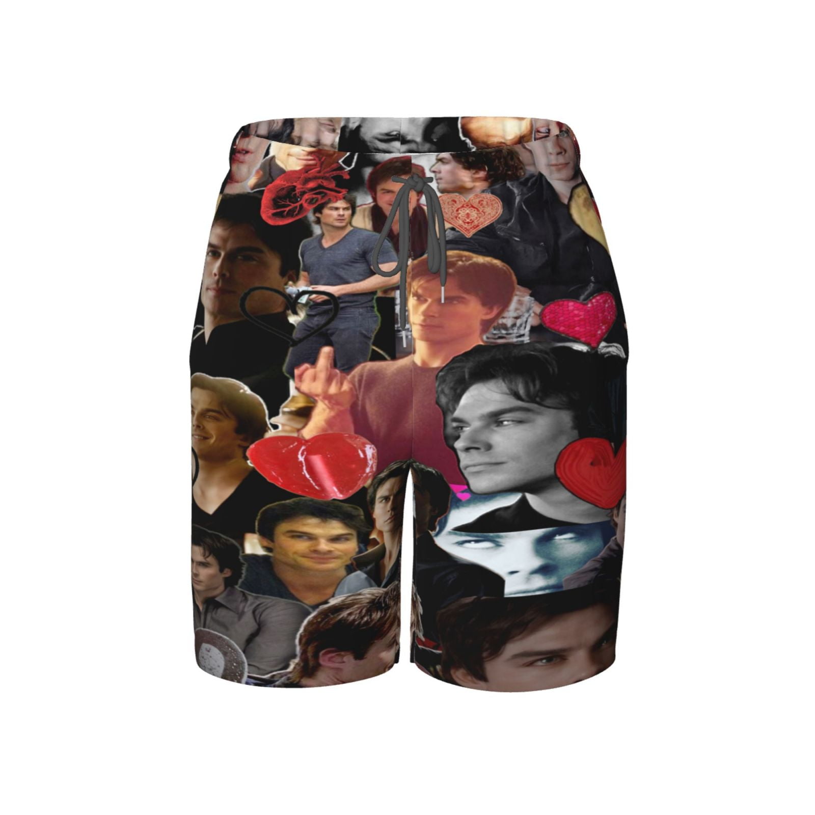 Boys Damon Salvatore Swim Trunks Mesh Liner Swim Shorts Quick Dry ...