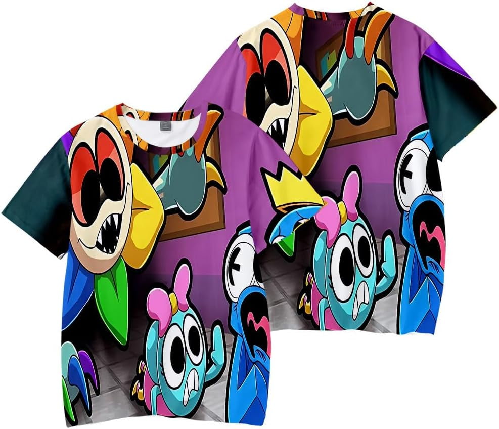 Boys Dandy's World T-Shirt Kids Dandy's World 3D Figure Printed ...