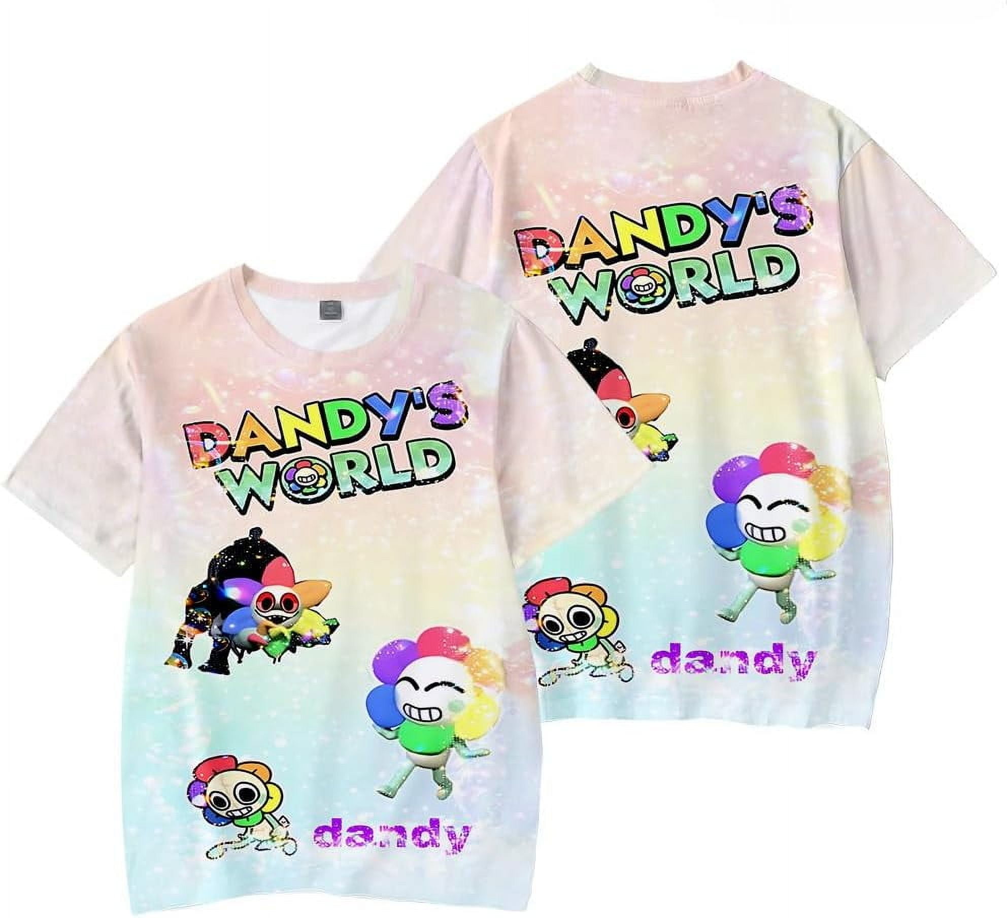 Boys Dandy's World T-Shirt Kids Dandy's World 3D Figure Printed ...