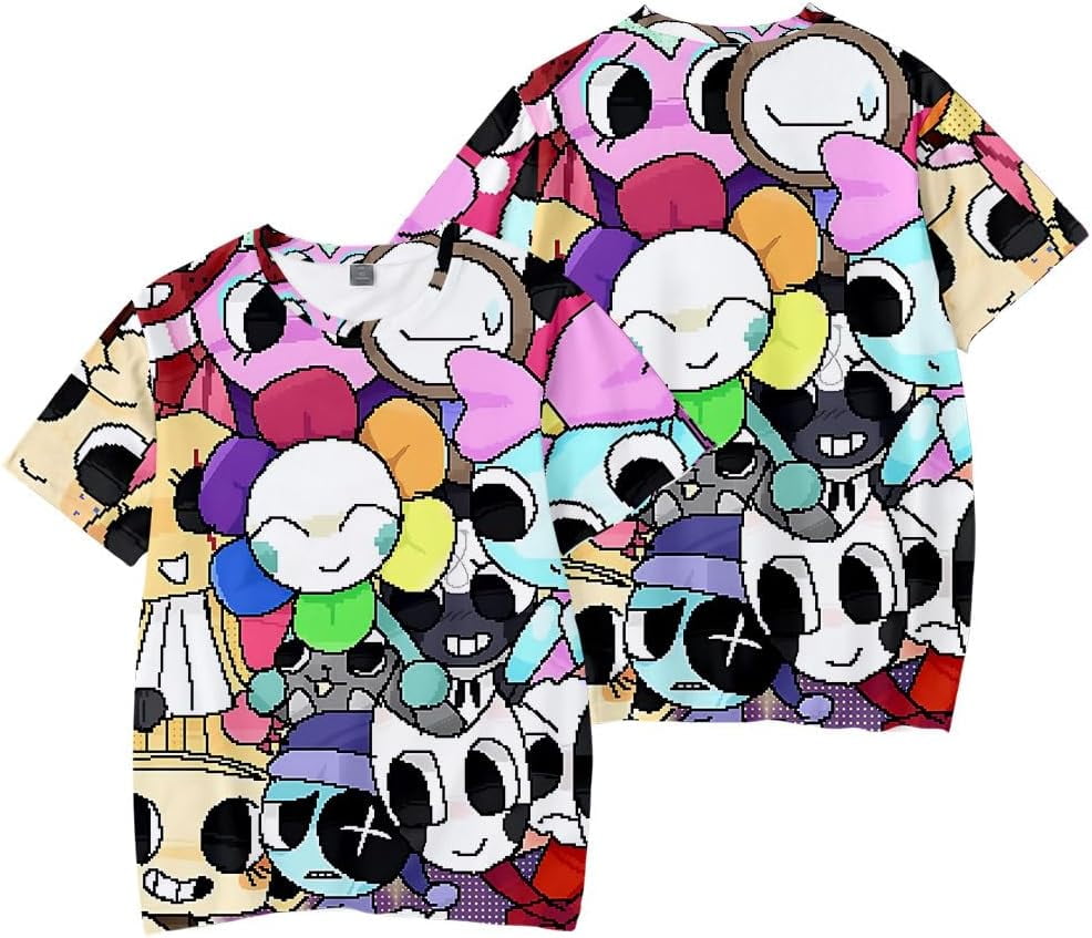 Boys Dandy's World T-Shirt Kids Dandy's World 3D Figure Printed ...