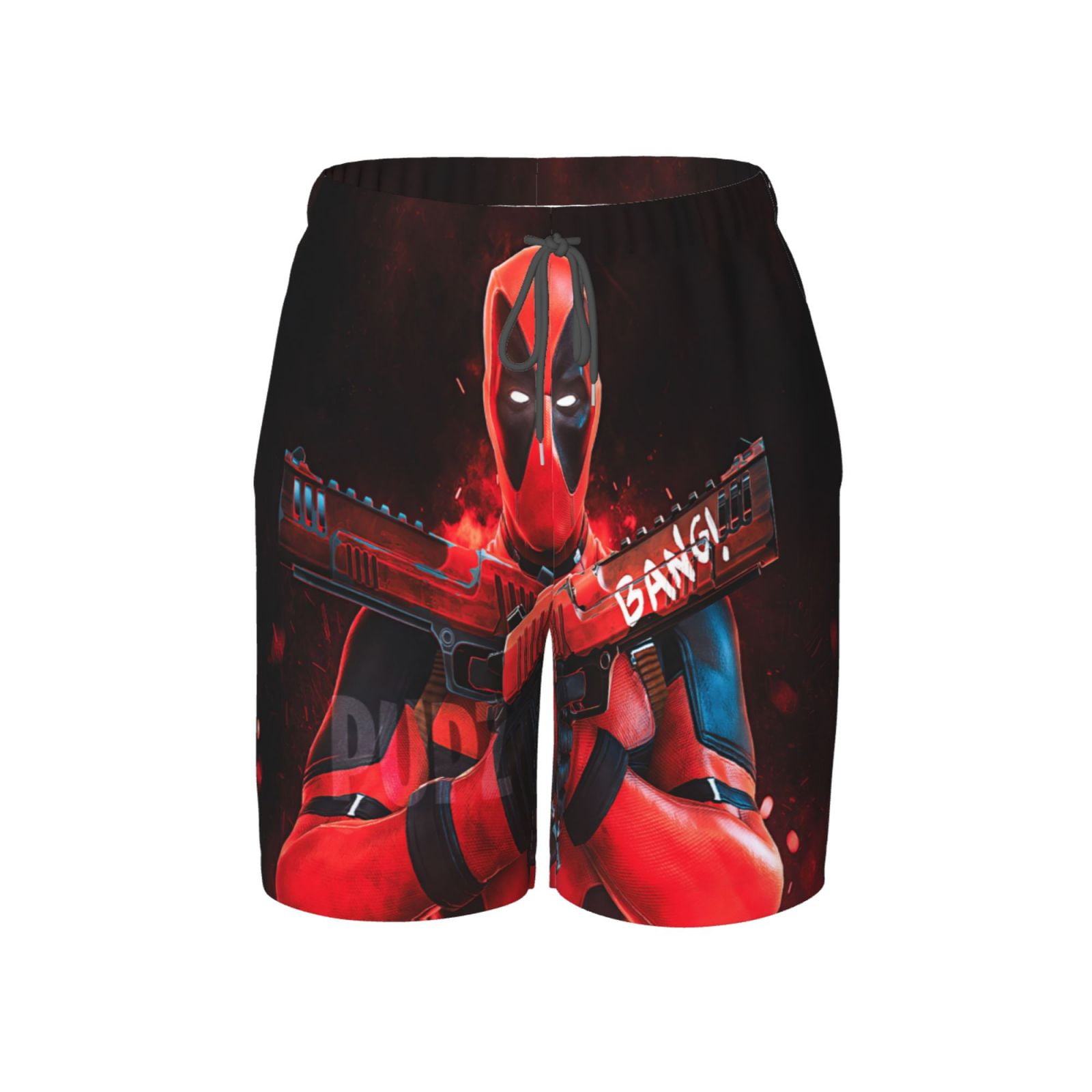 Boys Dead-Poo Swim Trunks With Mesh Liner Kids Cartoon Quick Dry Swim ...