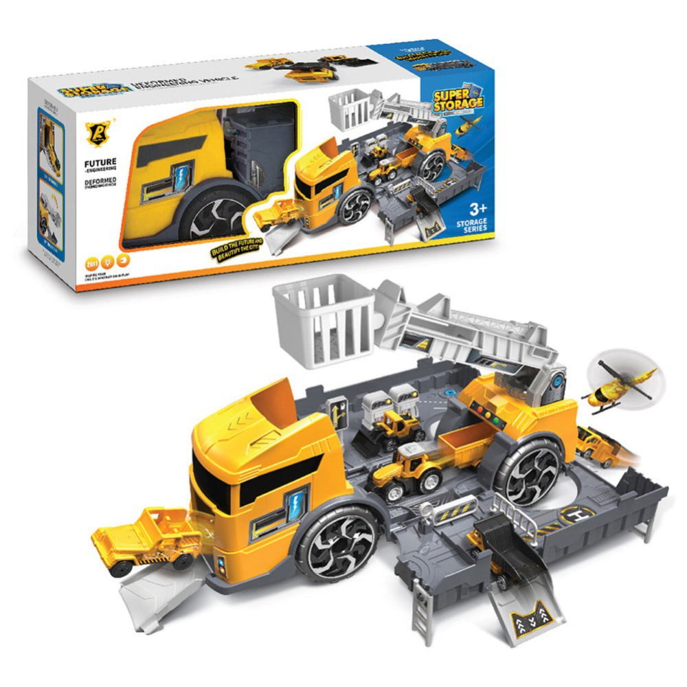 Boys Deformation Engineering Vehicle Toy Set Deformation Car Toy ...