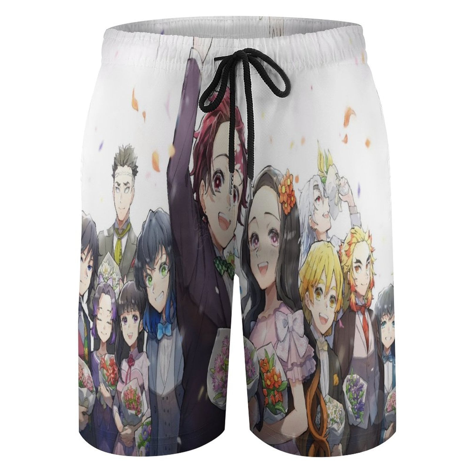 Boys Demon Slayer Swim Trunks Shorts Teen Swimming Shorts with Pocket ...