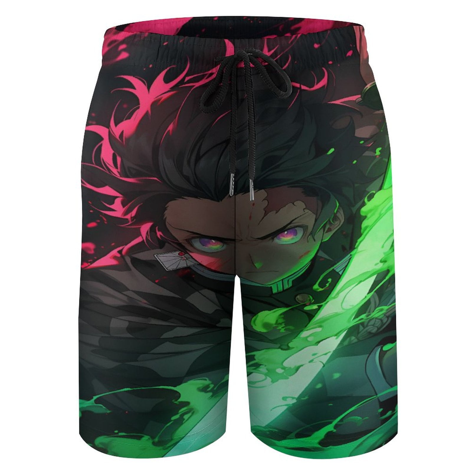 Boys Demon Slayer Swim Trunks Shorts Teen Swimming Shorts with Pocket ...