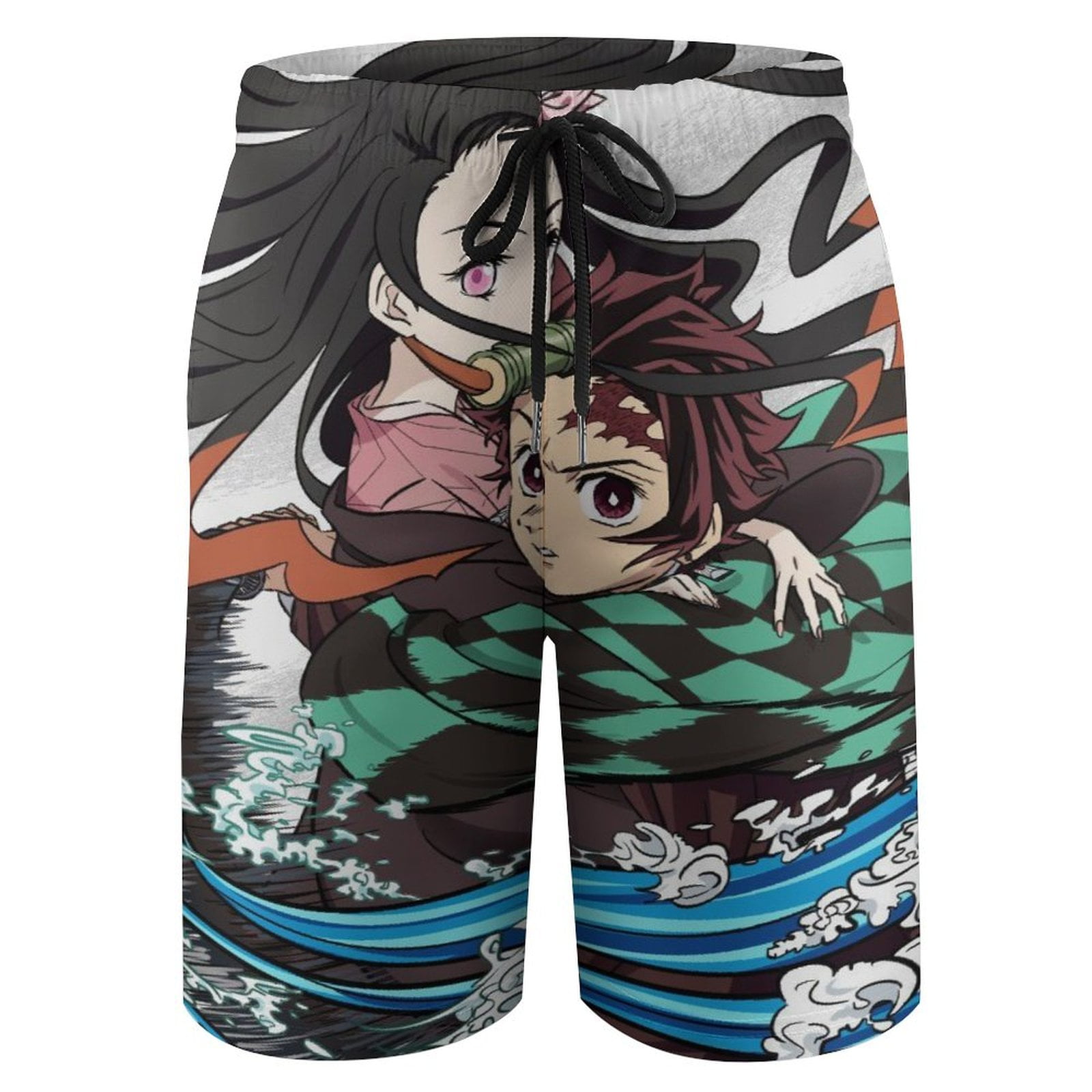 Boys Demon Slayer Swim Trunks Shorts Teen Swimming Shorts with Pocket ...