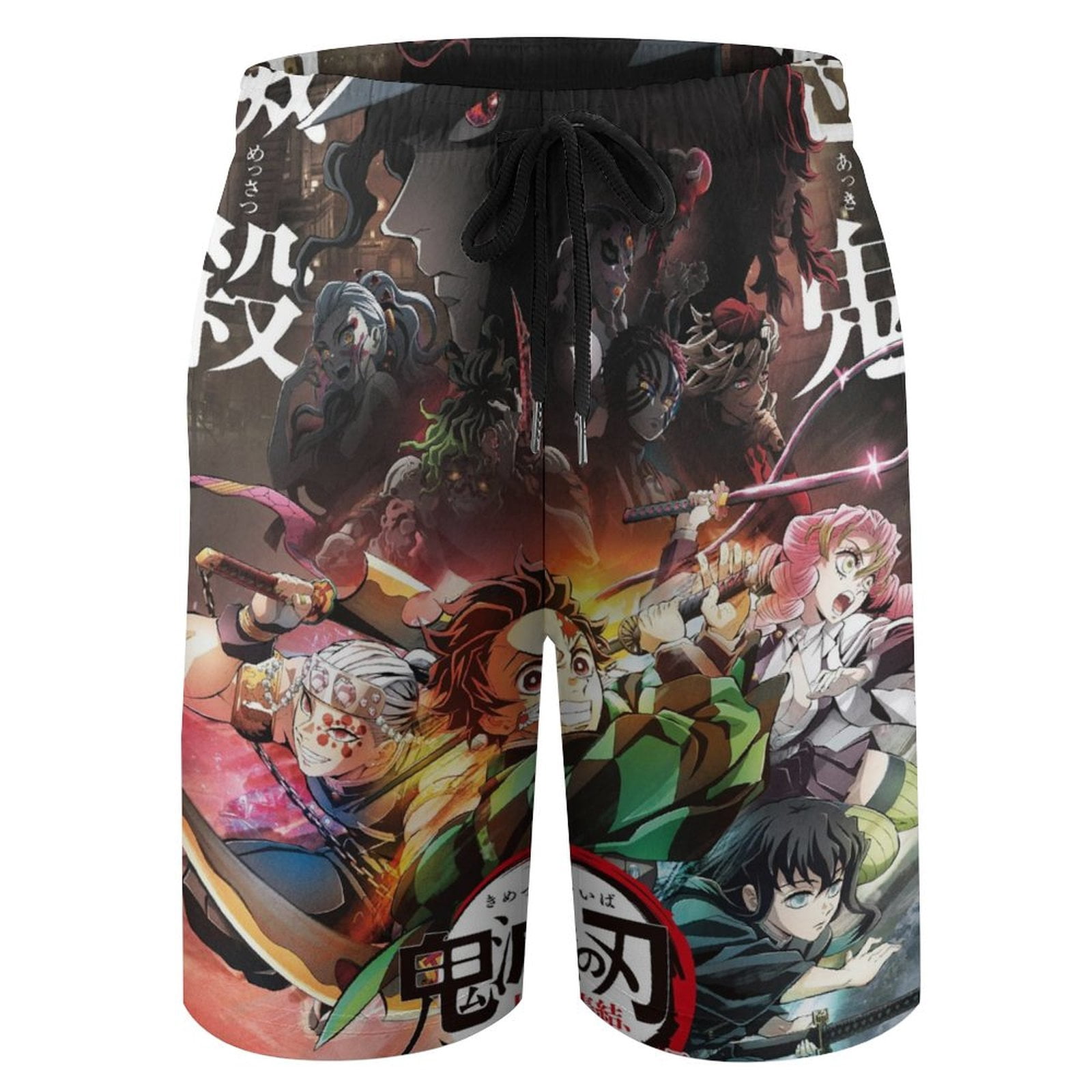 Boys Demon Slayer Swim Trunks Shorts Teen Swimming Shorts with Pocket ...