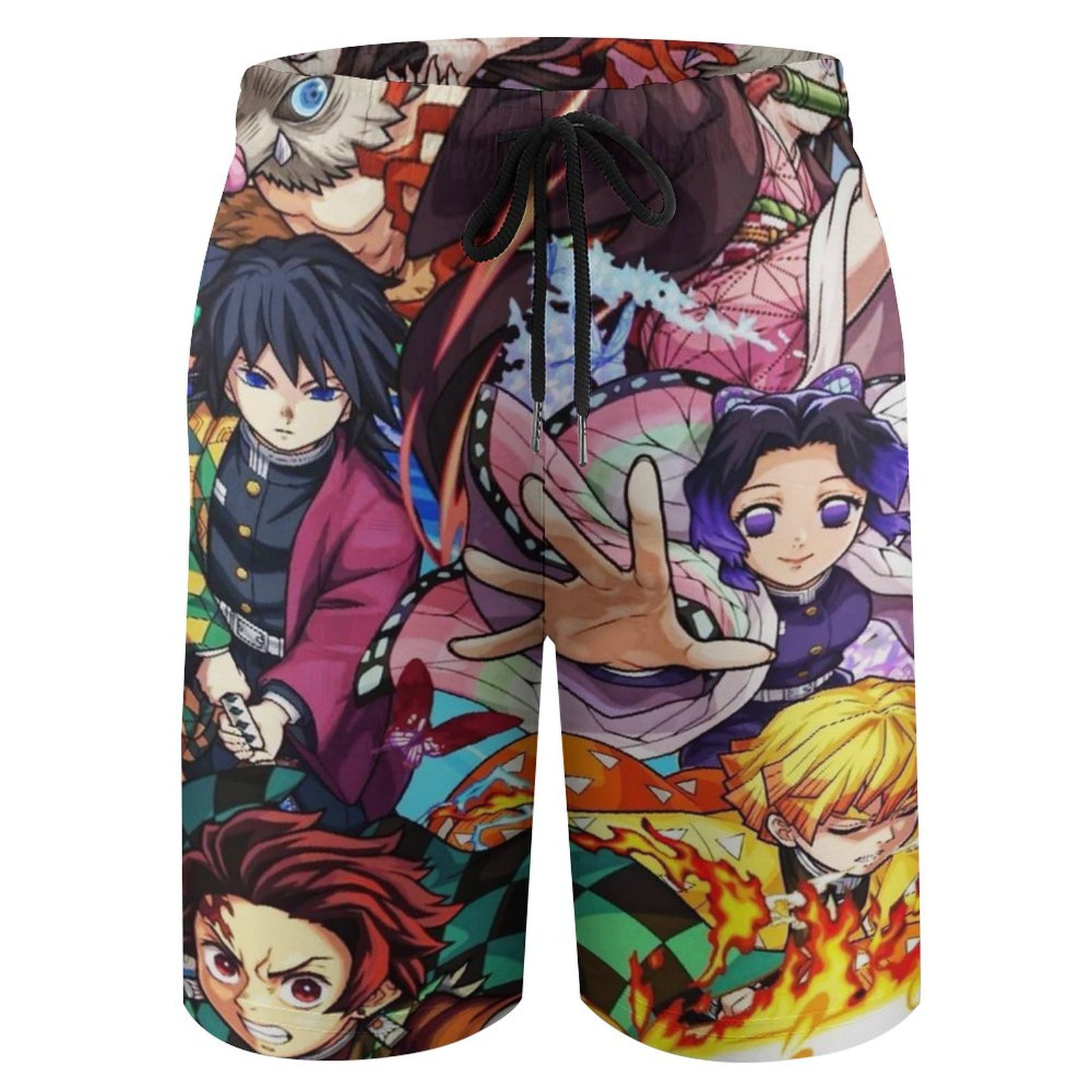 Boys Demon Slayer Swim Trunks Shorts Teen Swimming Shorts with Pocket ...