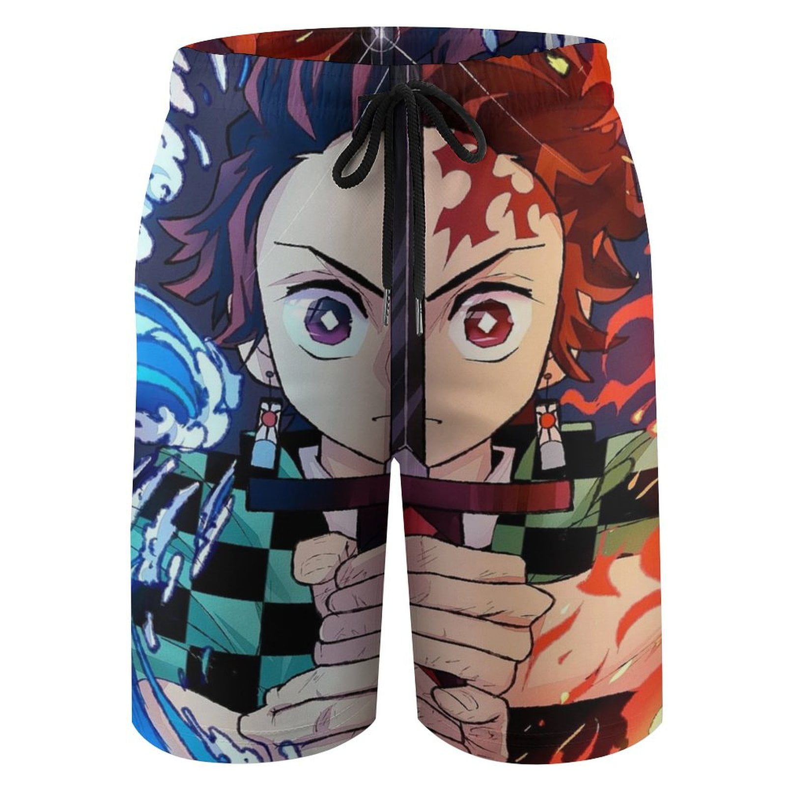 Boys Demon Slayer Swim Trunks Shorts Teen Swimming Shorts with Pocket ...