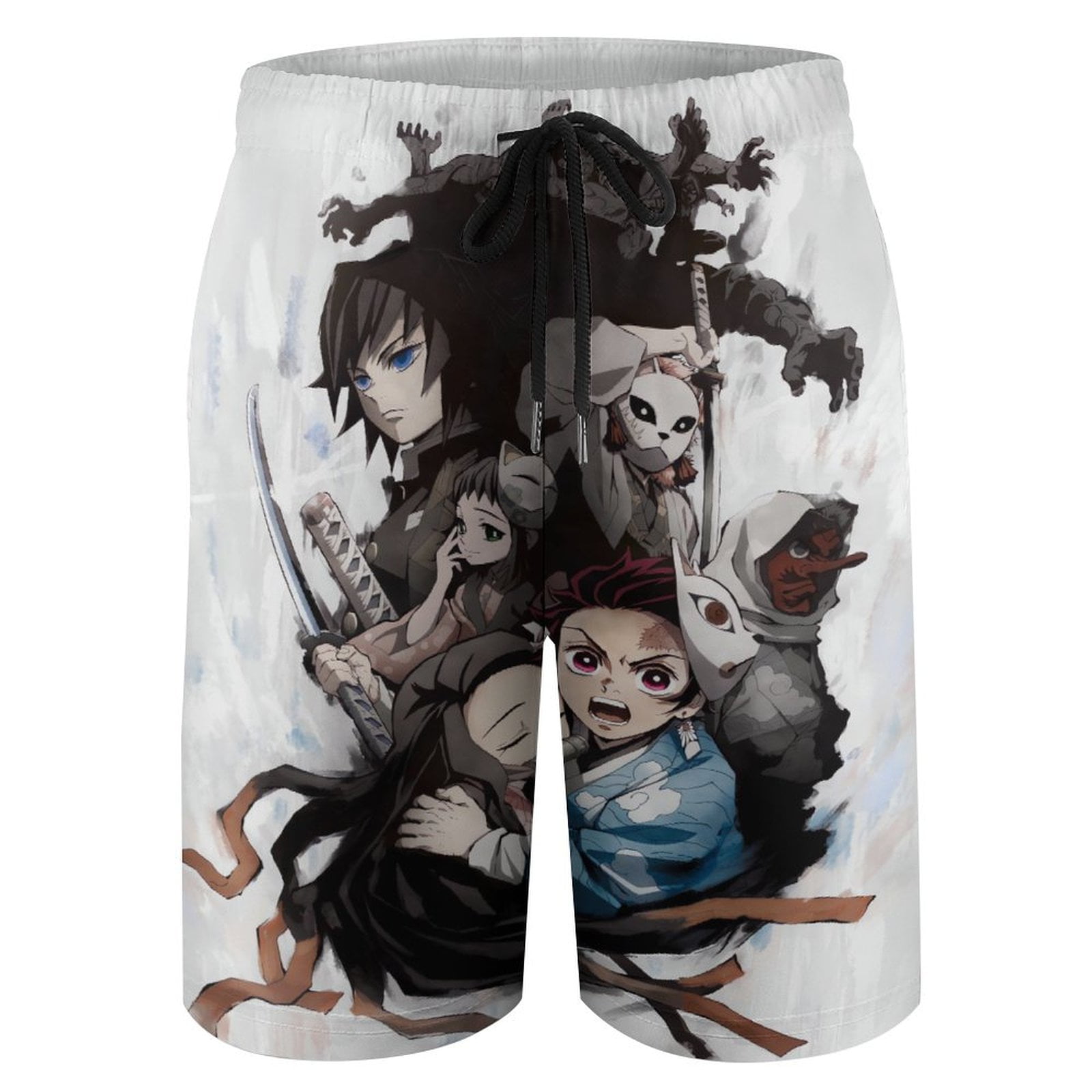 Boys Demon Slayer Swim Trunks Shorts Teen Swimming Shorts with Pocket ...