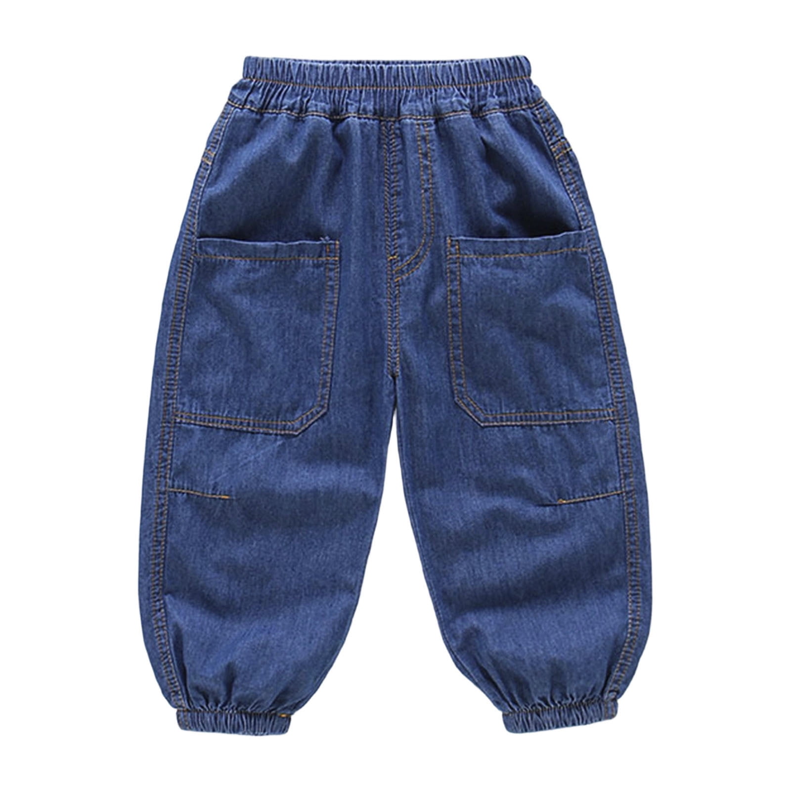Boys Denim Pants Summer Thin Lightweight Long Trousers Toddler Kids ...