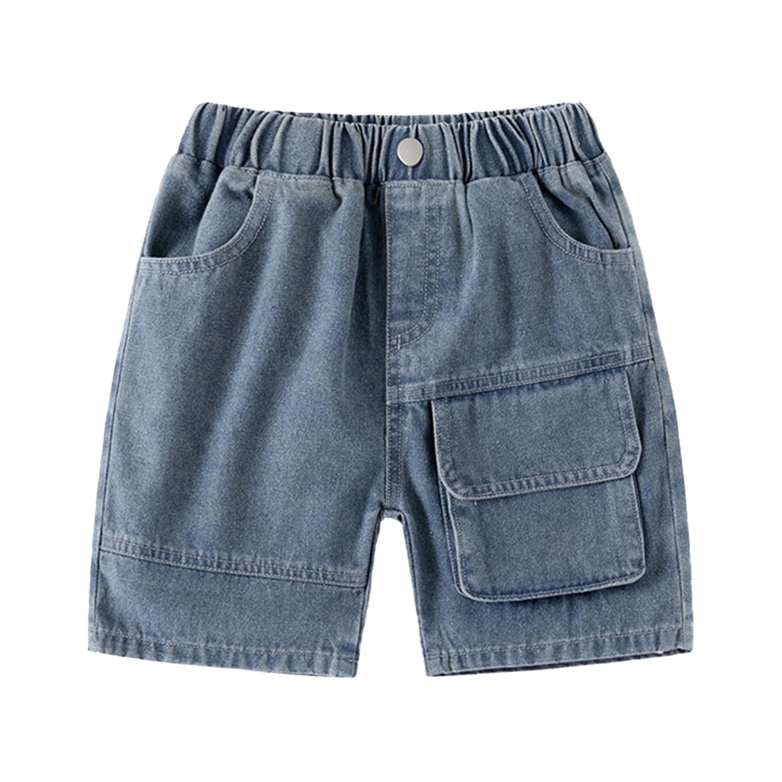 Boys Denim Shorts Slim Fit Mid-Thigh Jogger Baby Boy Summer 3-4 Years ...
