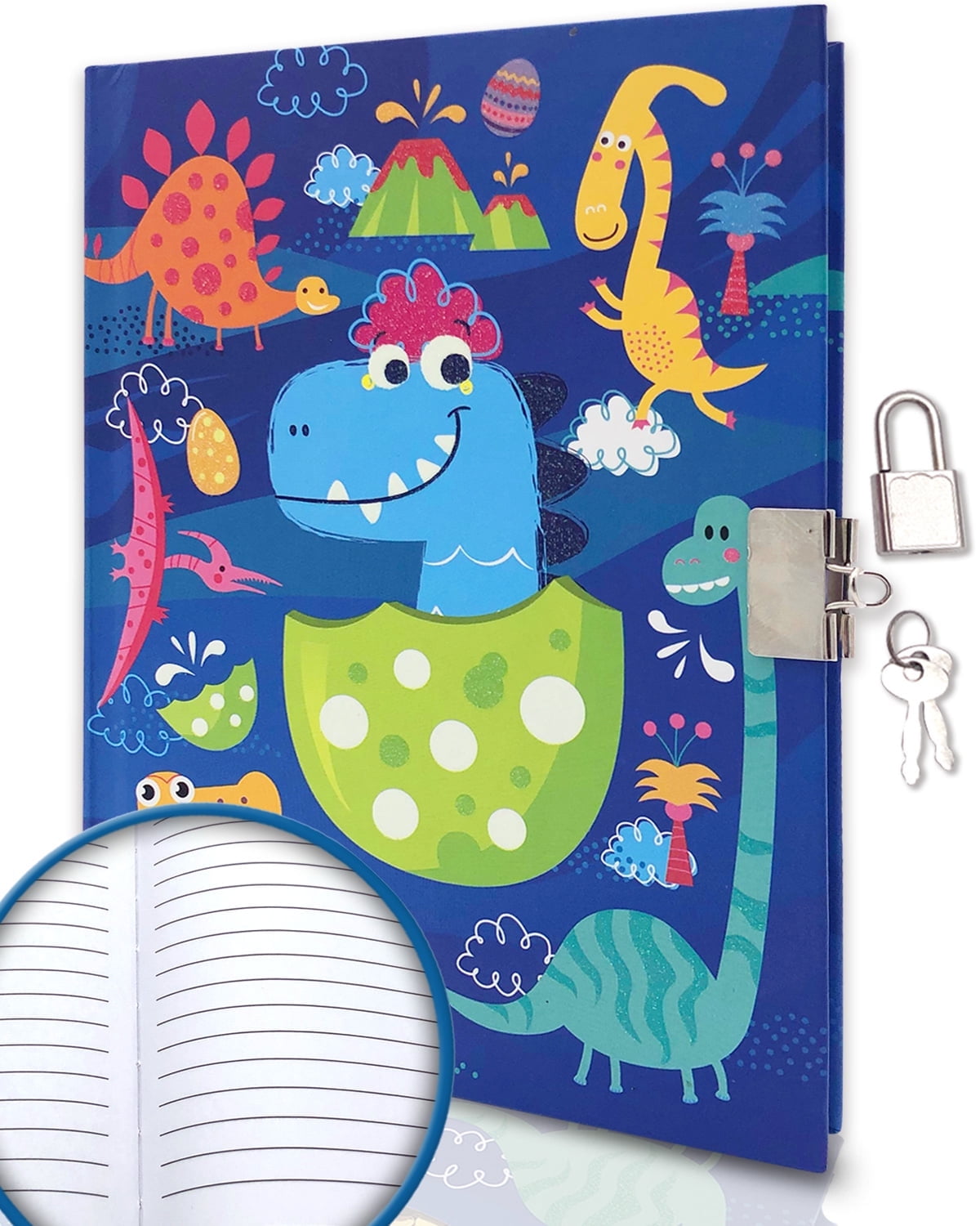 Diary with Lock and Key, Secret Journal Notebook for Learning Writing ...