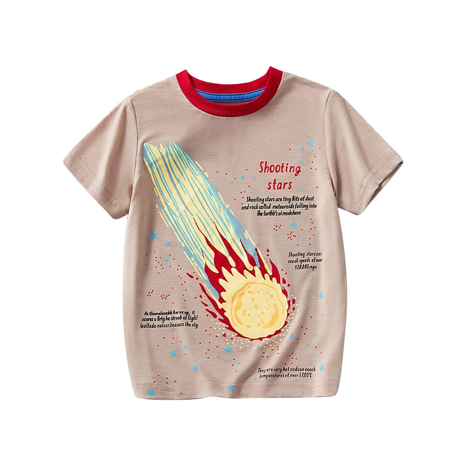 Boys Dinosaur T Shirts 5t Crew Neck Graphic T-Shirts Back To School ...