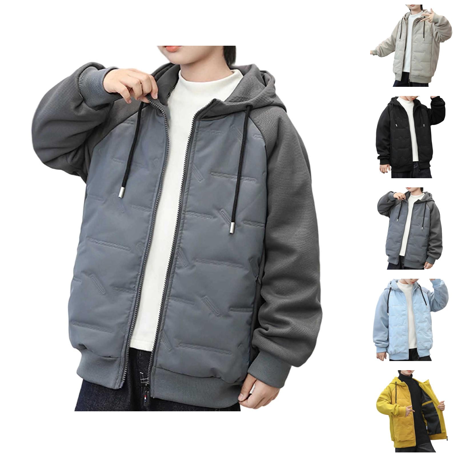 Boys Down Jacket Thickened Thermal Coat Windproof Outerwear for ...
