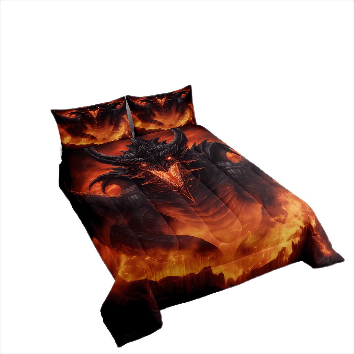 Dragon Bedding Fire Dragon Bed Comforter Set Flying Animal Comforter ...