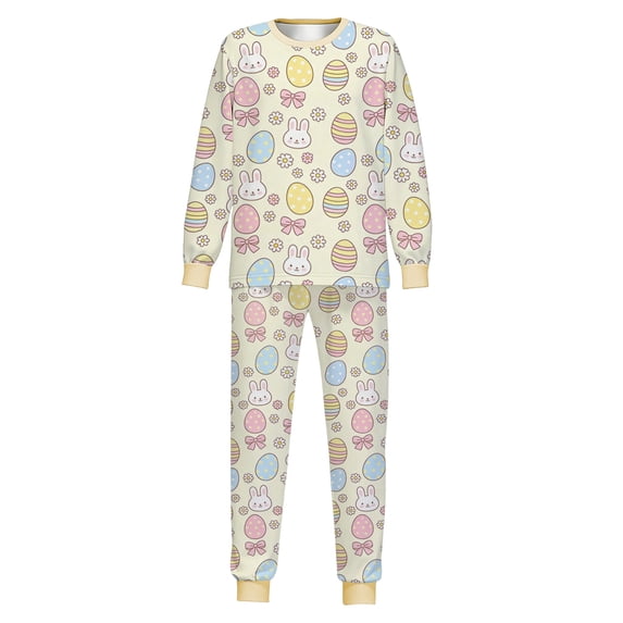 Boys Easter Print Pajama Kids Cozy Sleepwear Outfit Girls Holiday ...