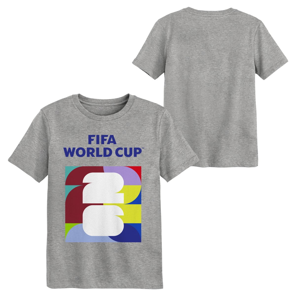 Boys FIFA Gray Stacked 26' Multi Tee XS4/5 - Walmart.com