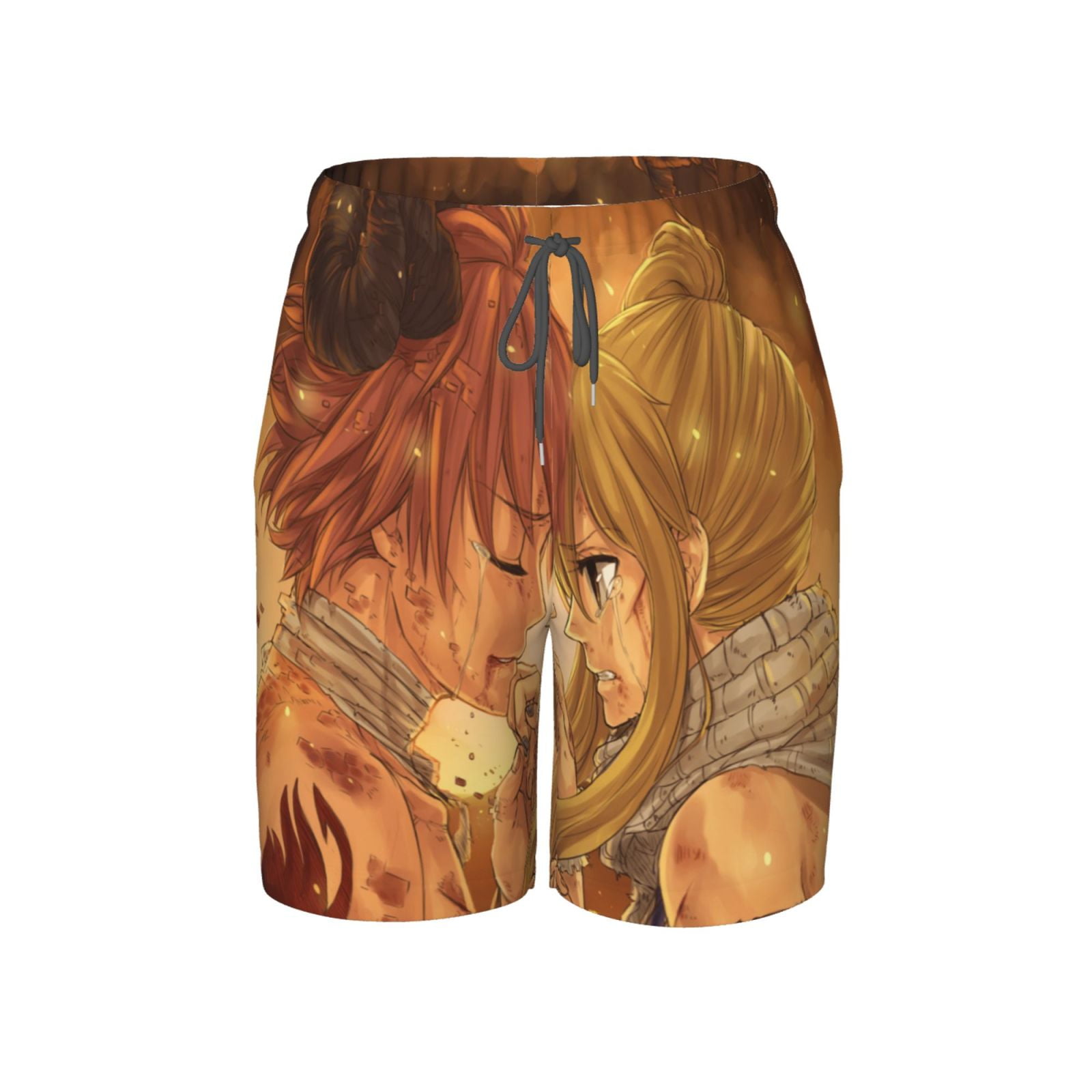 Boys Fairy Tail Swim Trunks With Mesh Liner Kids Cartoon Quick Dry Swim ...