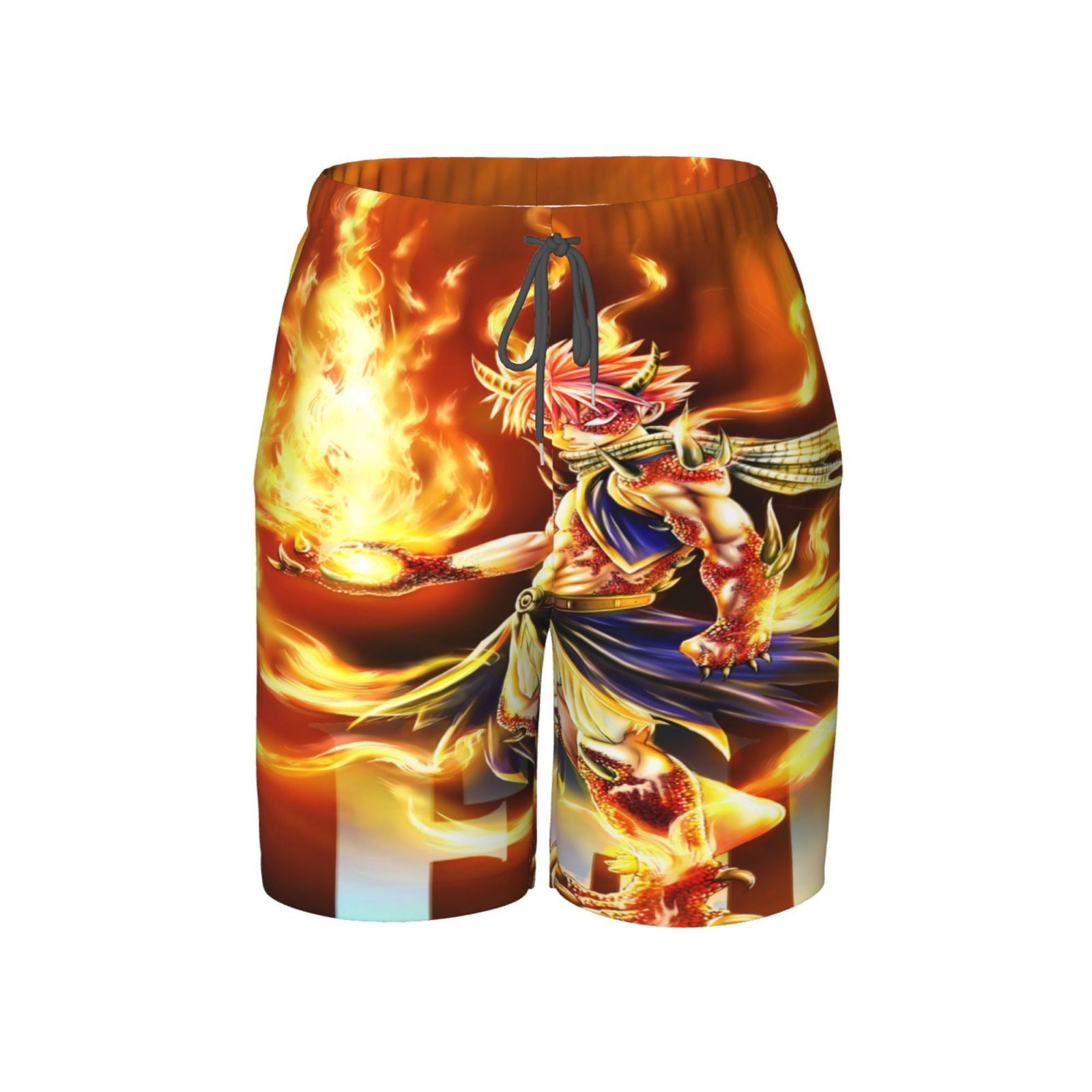 Boys Fairy Tail Swim Trunks With Mesh Liner Kids Cartoon Quick Dry Swim ...