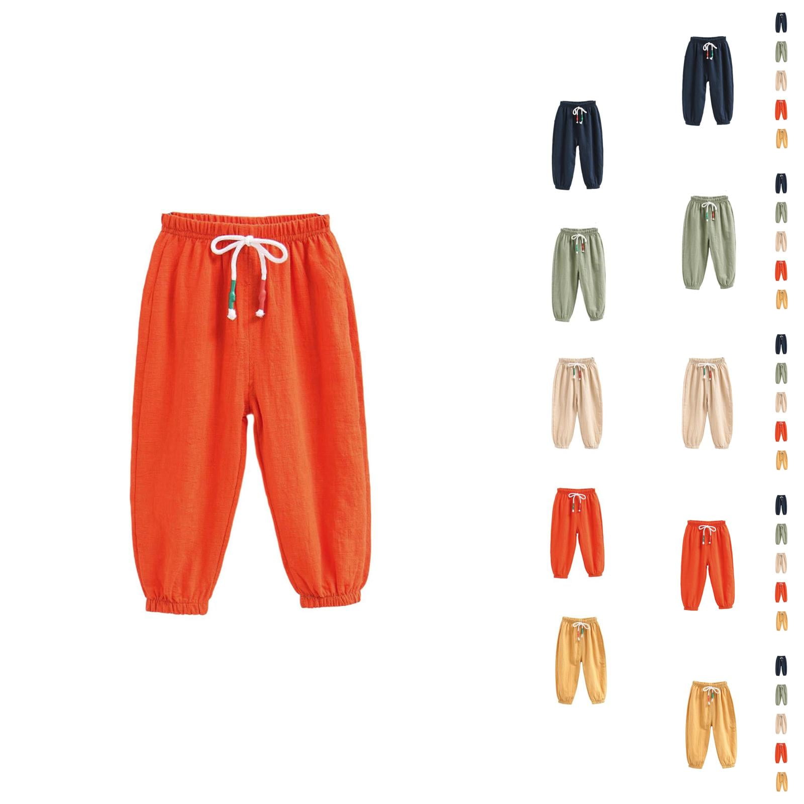 Boys Fashion Boys Pants Elastic Waist Drawstring Harem Style Trousers ...