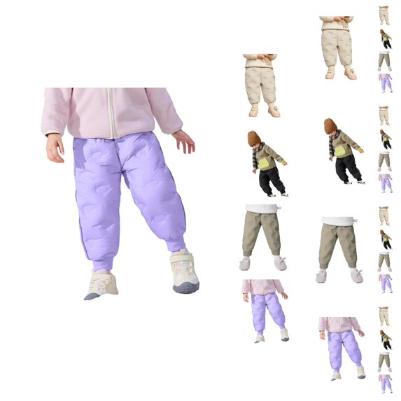 Boys Fashion Boys Pants Winter Thermal Down with Adjustable Fit for ...