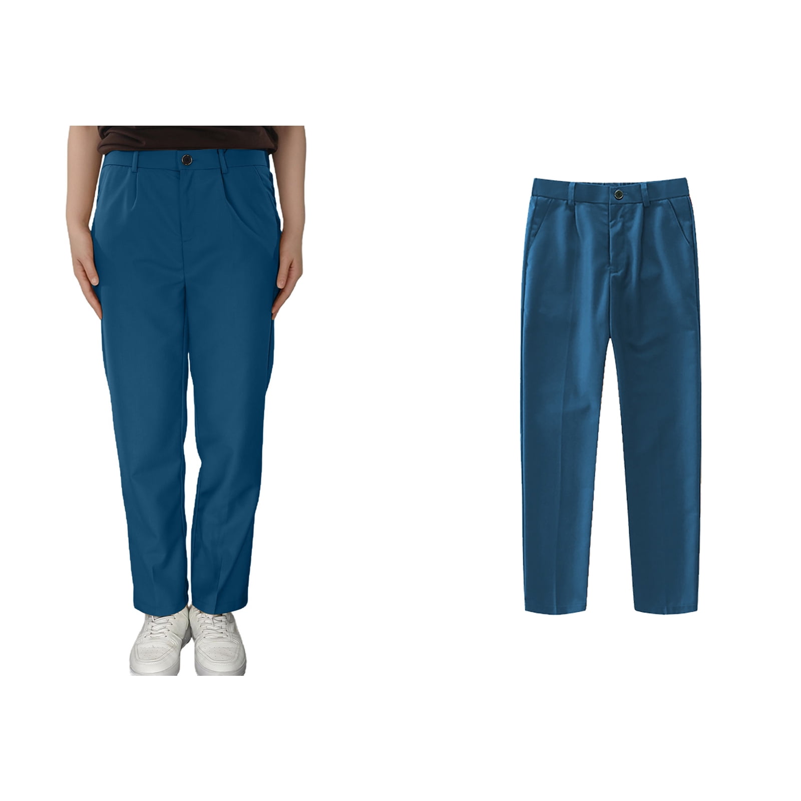 Boys' Fashion Boys Sky Blue Dress Pants Lightweight Breathable Boys ...