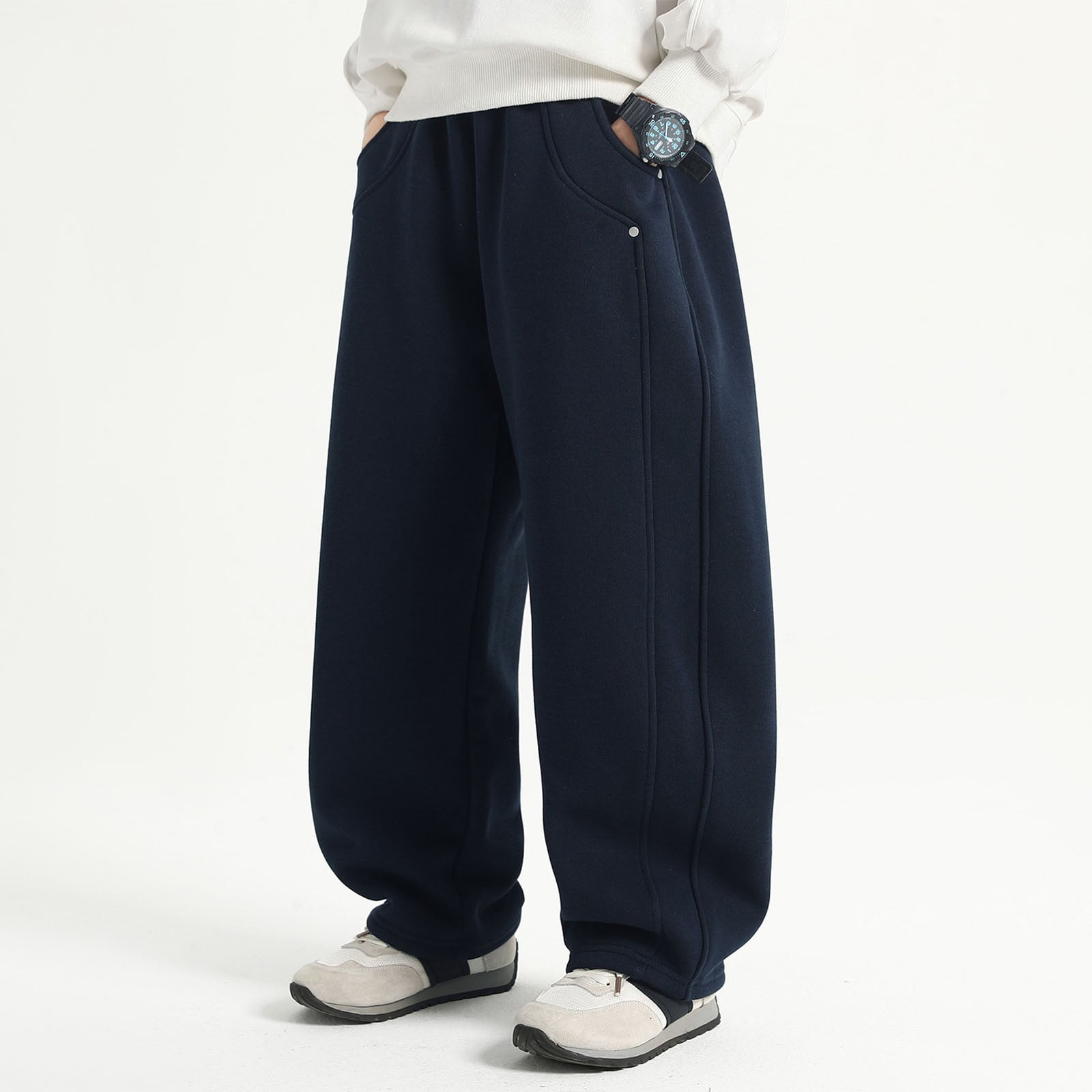 Boys’ Fashion Curved-Hem Joggers (4-15 Years) – Trendy Korean-Style ...