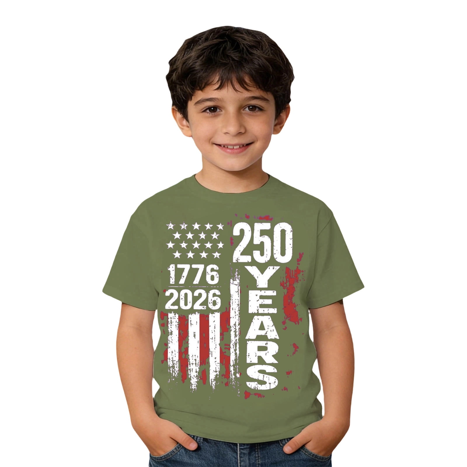 Boys Fashion Graphic Print Short Sleeve Crew Neck Tee Shirt for Toddler ...