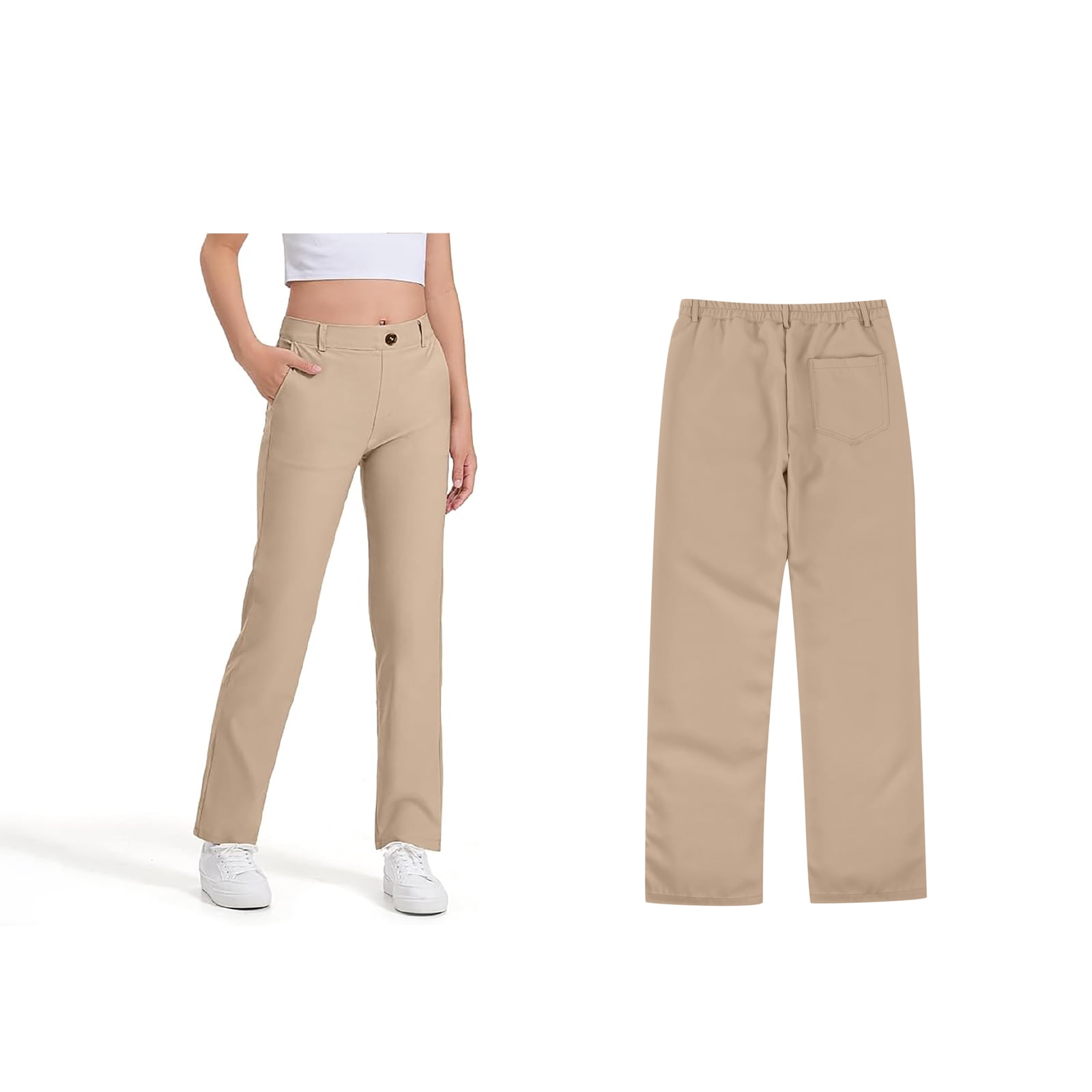 Boys Fashion Khaki Pants Slacks Comfortable School Uniform Trousers ...