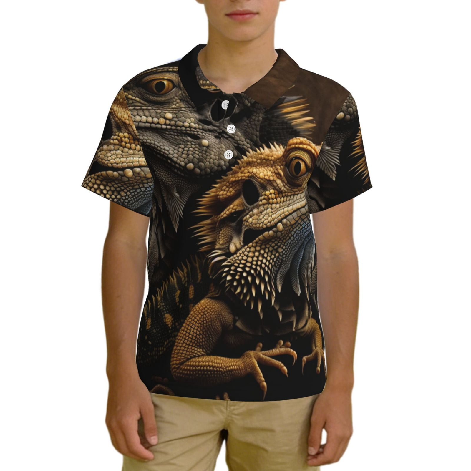 Boys Fashion Polo Shirts Kids Casual Short Sleeve Golf Performance Top ...