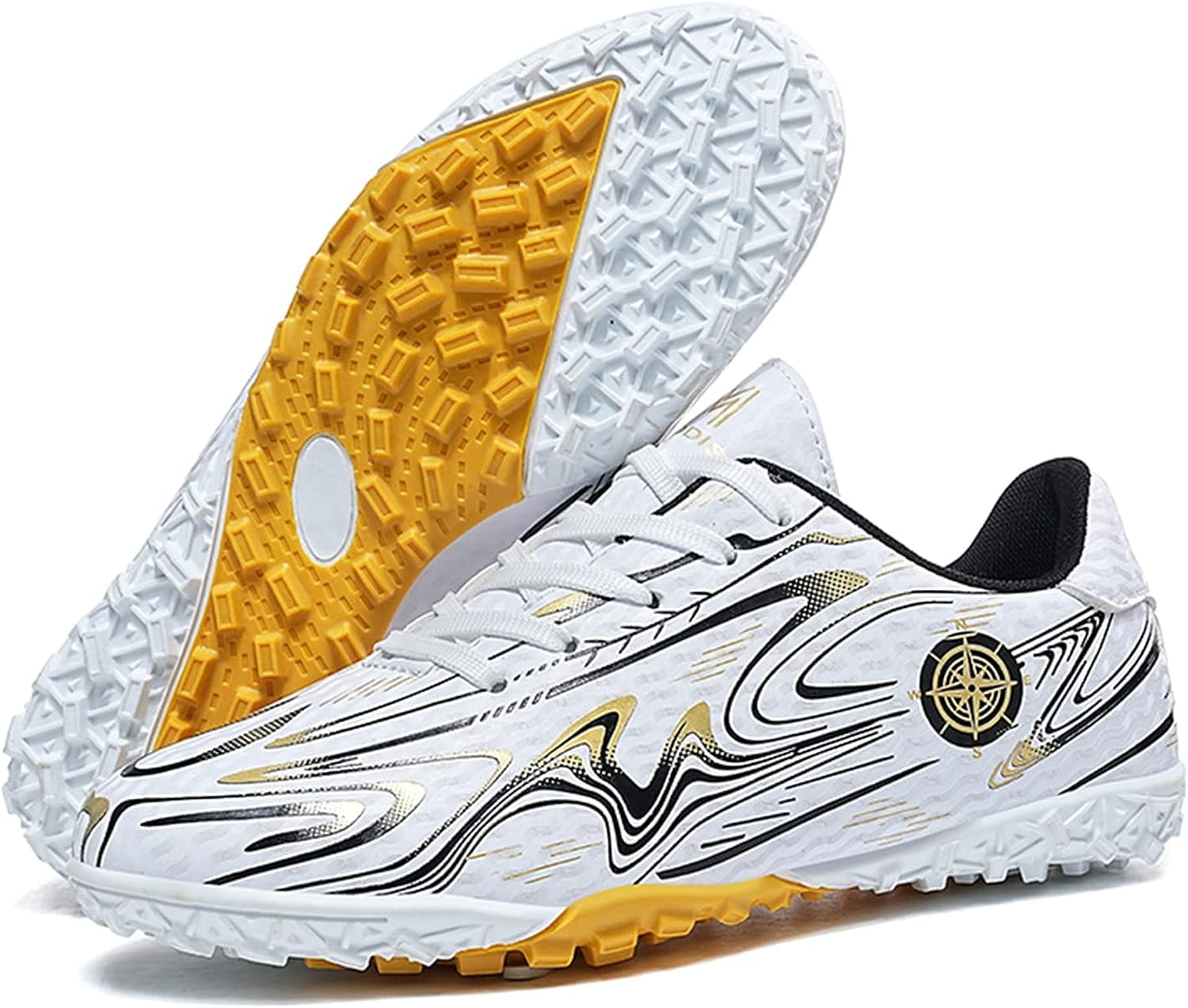 Boys Fashion Soccer Cleats Outdoor/Indoor Athletic Youth Flexible ...