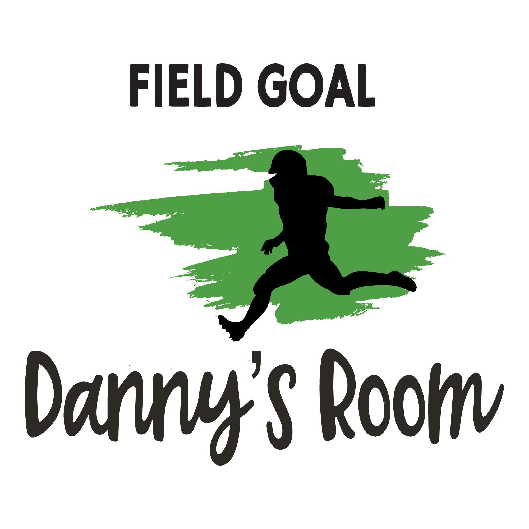 Boys Field Goal Active Sports Wall Decal Decoration Personalised Name ...