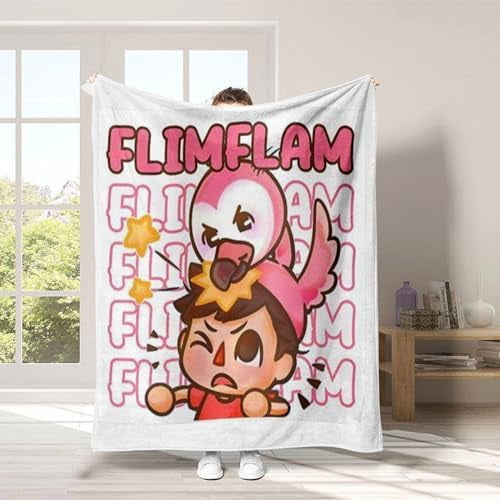 Boys Flamingo Merch Throws Blanket Kids Flamingo Flim Flam Blankets ...