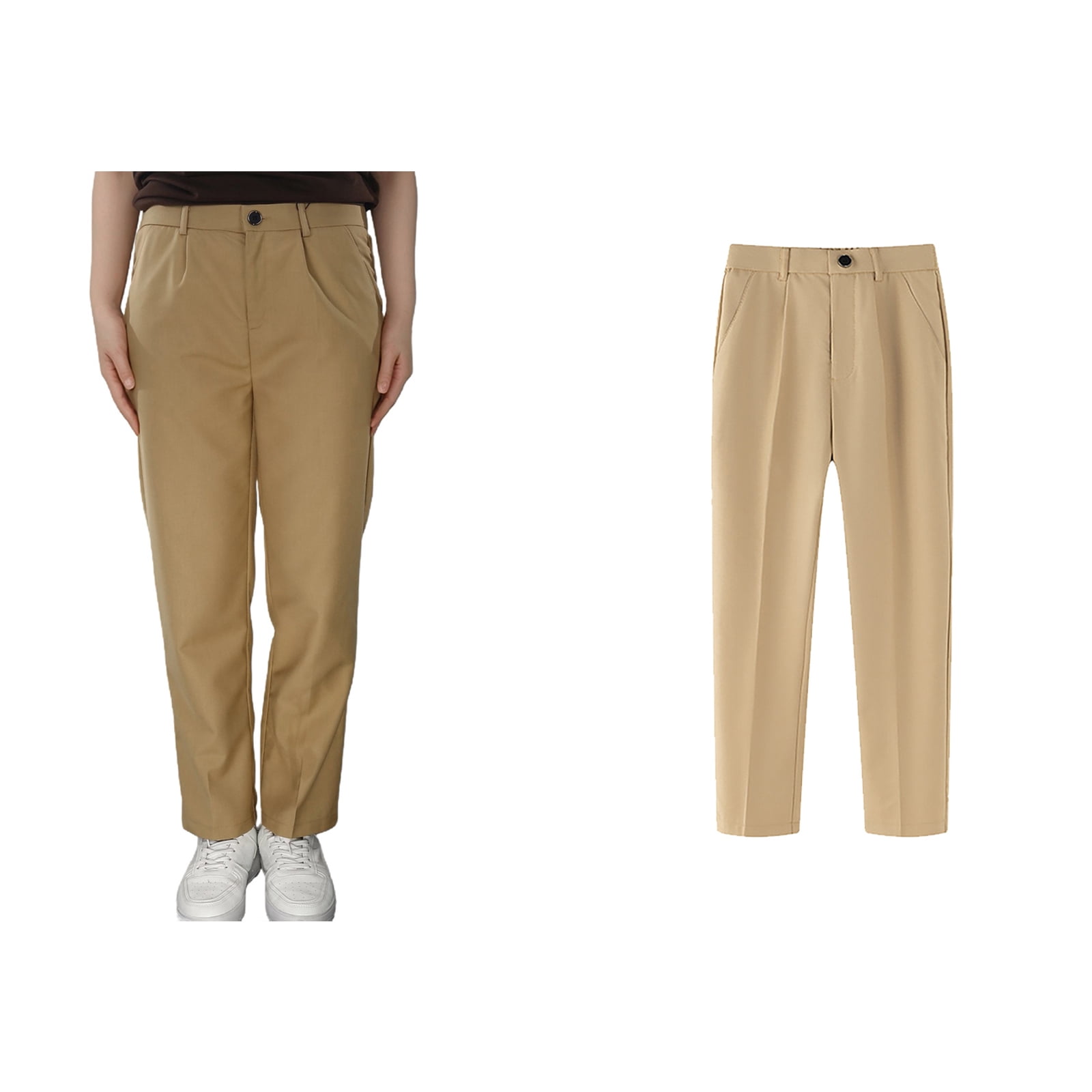 Boys' Flat Khaki Dress Pants Boys Stretch Pants Boys Clothes Size 4T ...