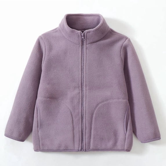Boys Fleece Jacket Boys Long Sleeve Lightweight Zip Up Fuzzy Jacket ...