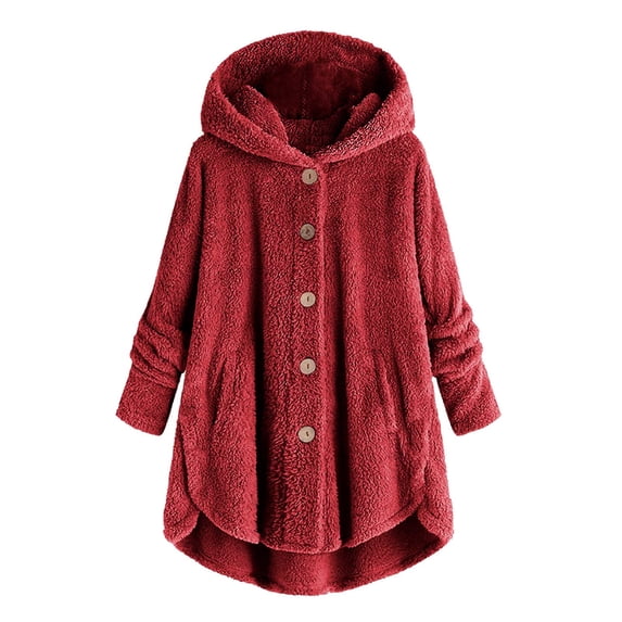 Boys Jacket Cute Hooded Boys Long Sleeve Lightweight Button Down Fuzzy ...