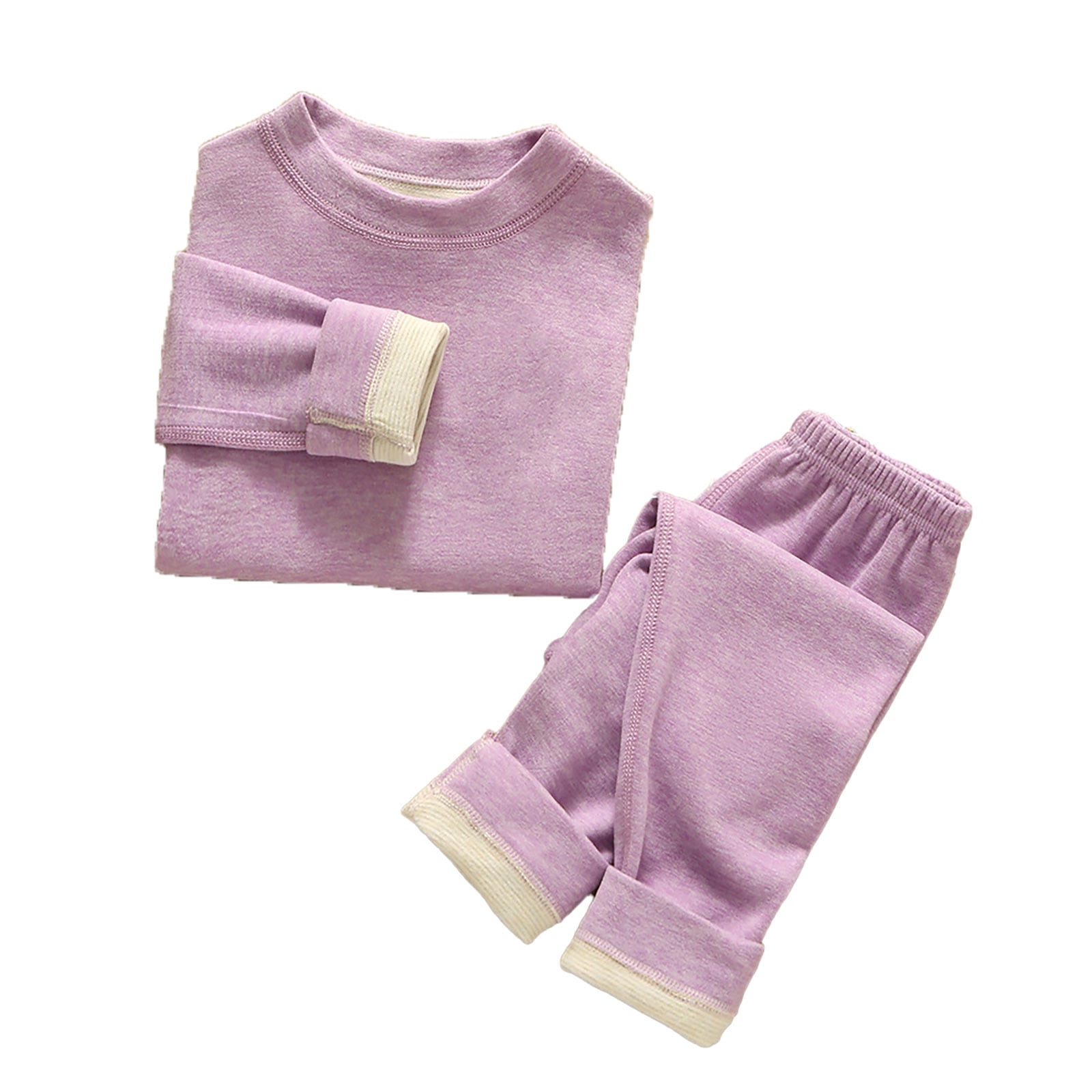 Boys Pajamas Set Kids Winter Pajamas Children's Long Wool Silk Baby ...