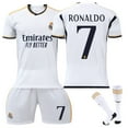 Boys Football Jersey 2024 Real Madrid Football Jersey Set Youth Sports ...