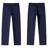 Boys Formal Dress Pants Classic Flat Front Trousers For Teenagers ...