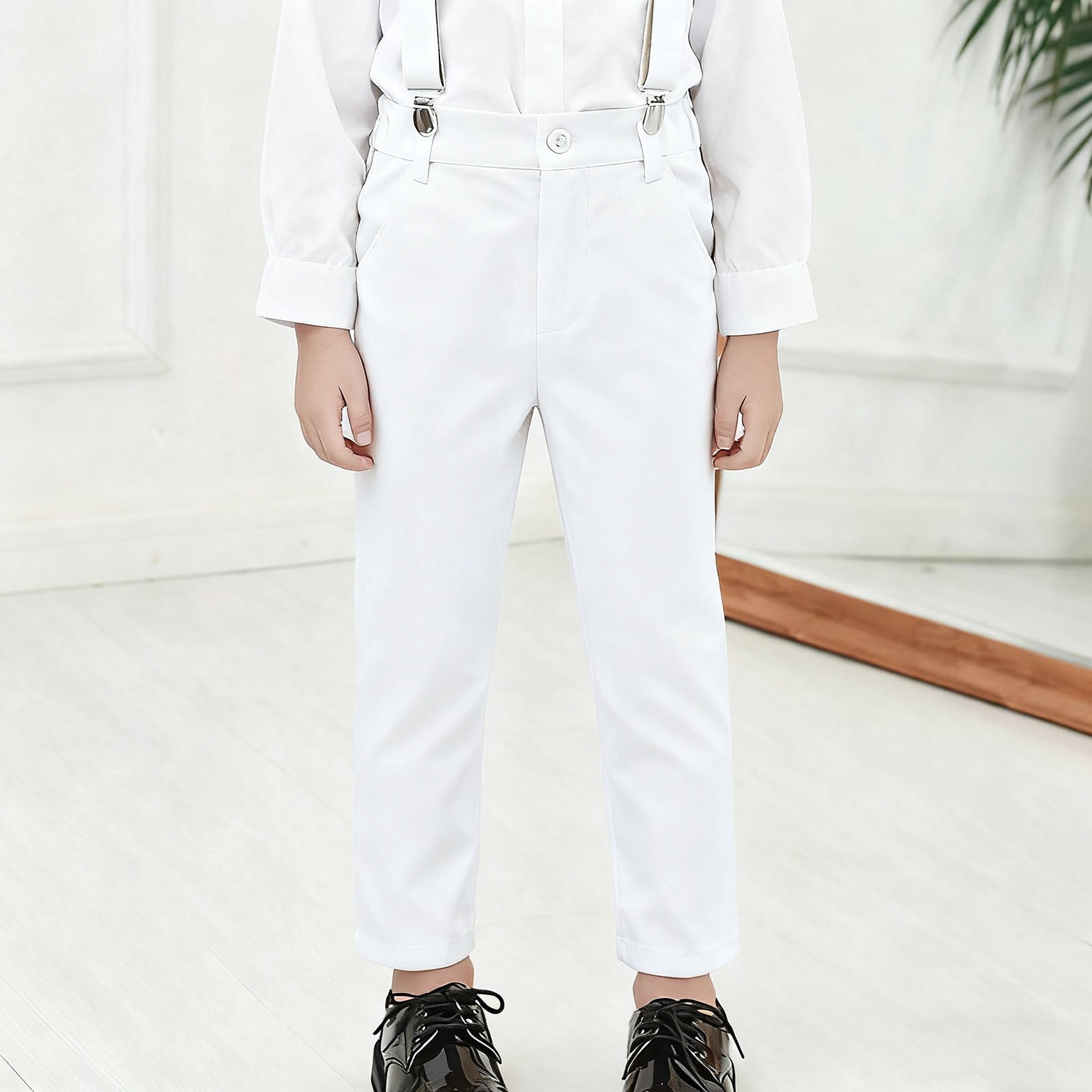 Boys Formal Dress Pants for School Events and Comfortable Flat Front ...