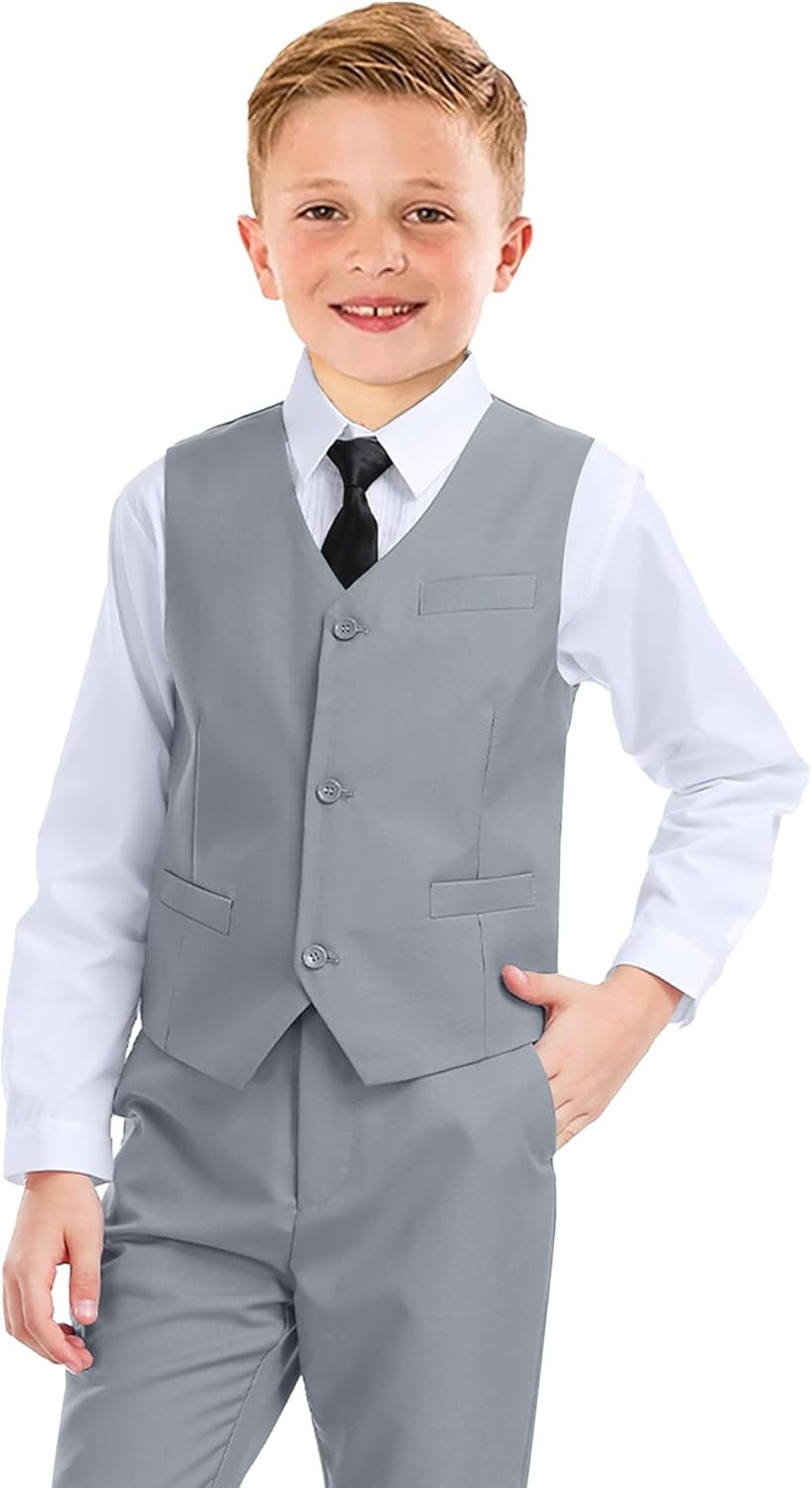 Boys’ Formal Suit 5 Piece Set, Toddler Tuxedos for Wedding, Suits for ...